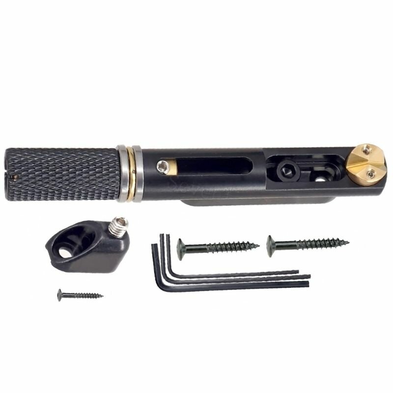 Безголовая электрогитара split Qin bridge stringer-черный