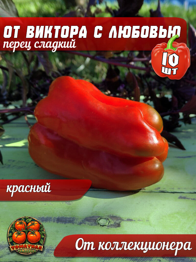 Перец сладкий, красный "От Виктора с Любовью" семена 10шт