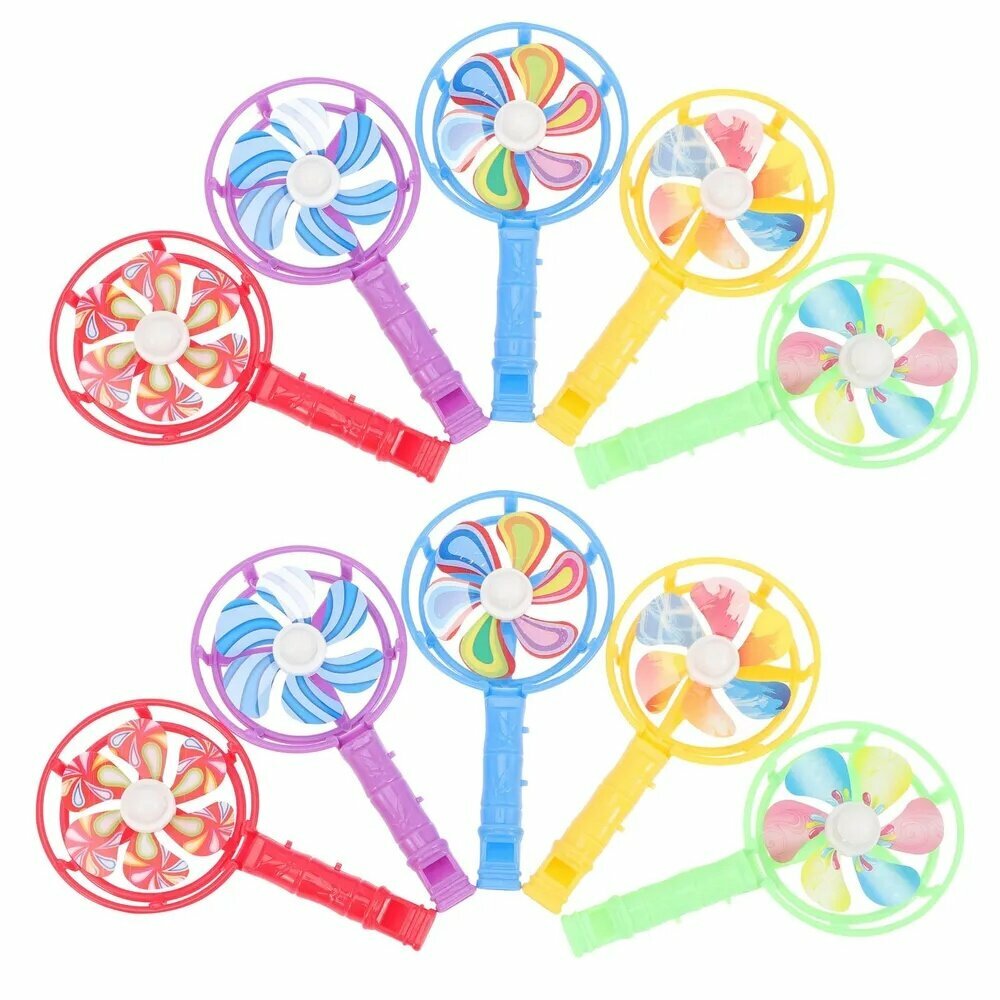 Веселые ветряные мельницы для детских праздников, яркие цвета, 30 штук