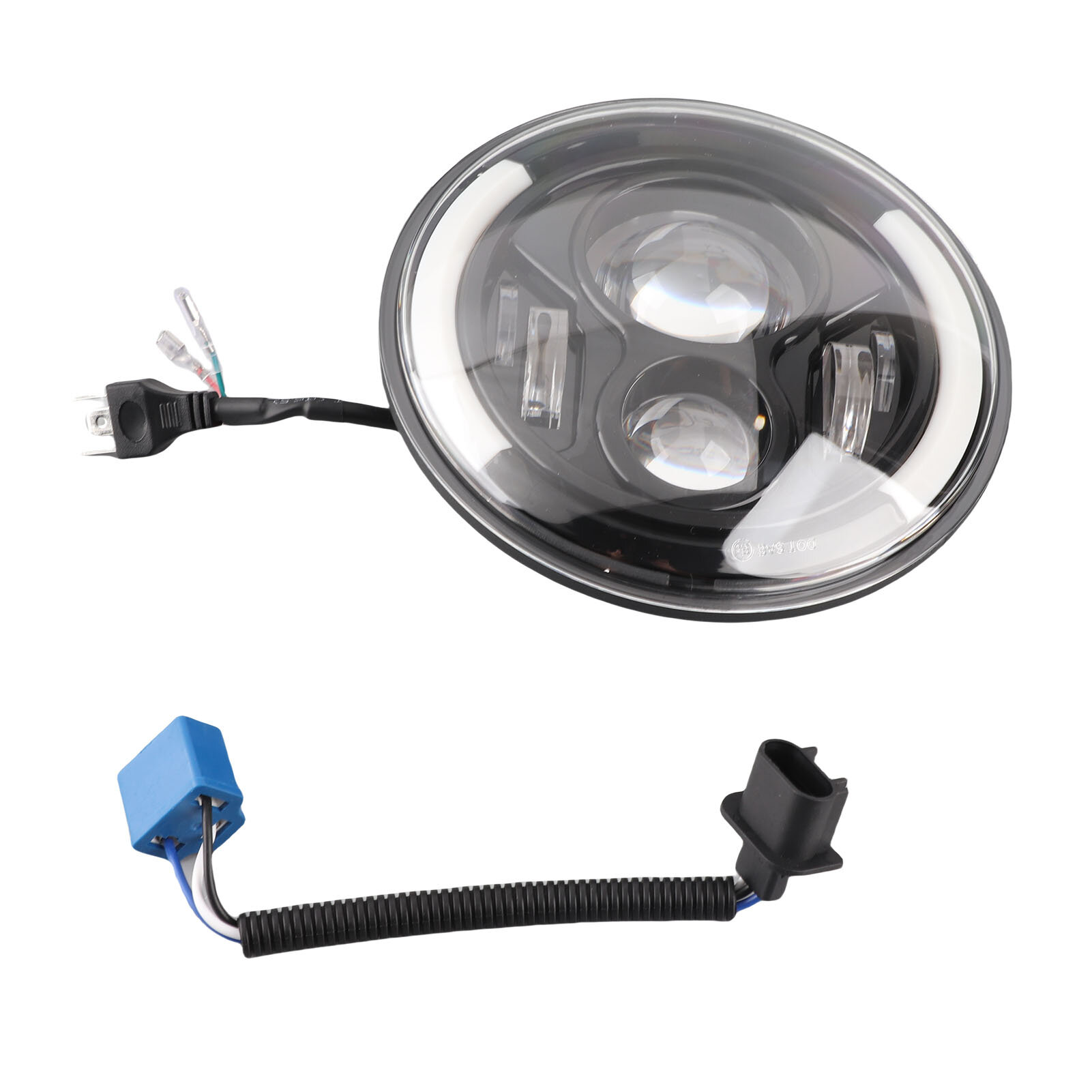 Передняя Фара мотоцикла, 150 Вт Налобный Фонарь LED Halo 15000LM Хорошее Тепловыделение IP67 Водонепроницаемый 9-30 В Круглый для Обновления