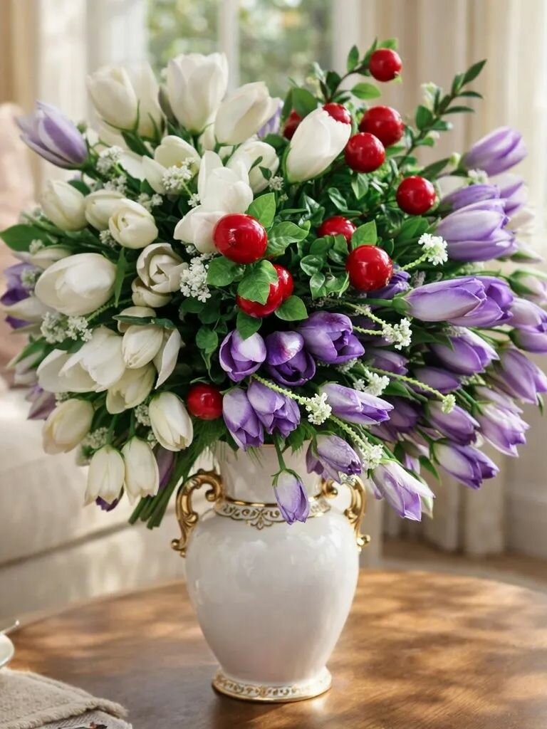 Букет искусственных цветов Крокусы