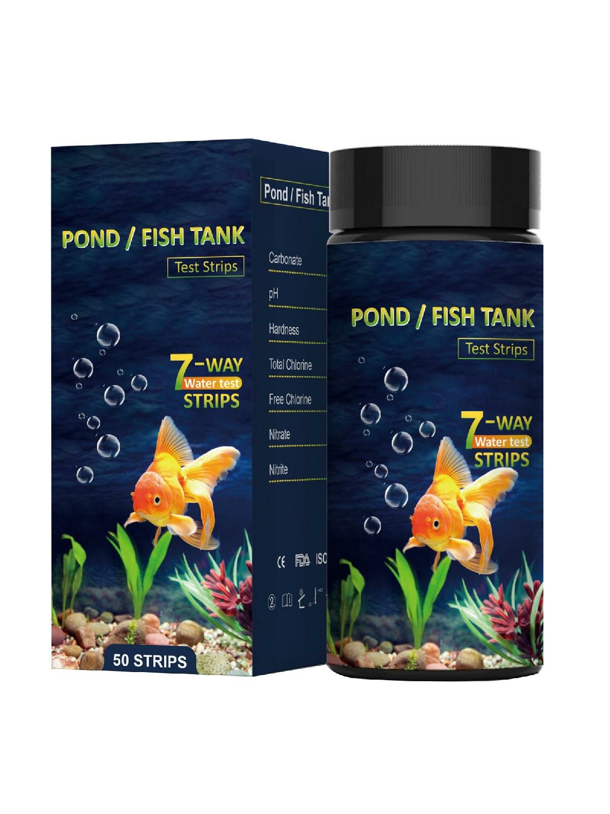 Быстрый тест Тест-полосок для аквариумов, точные тест-наборы для теста PH в бассейне