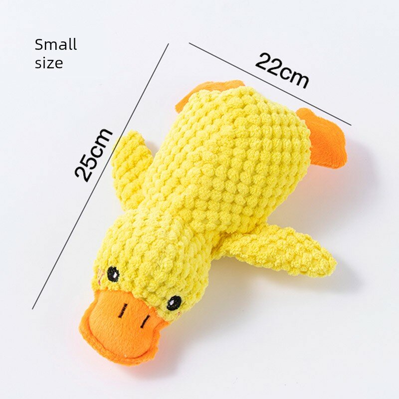 Игрушка для собак, устройство для самостоятельного развлечения, прочная жевательная плюшевая утка, подходит для собак