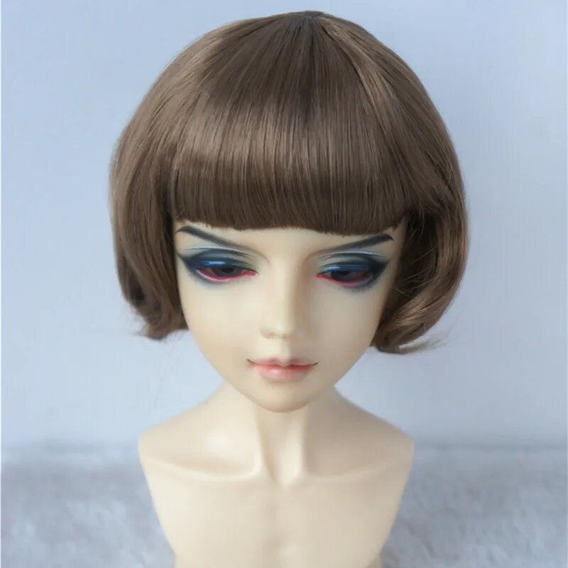 Jusuns JD190 синтетические кукольные волосы для кукол 1/12 1/8 1/6 1/4 1/3 Brown SM916, 8-9inch 21-23cm