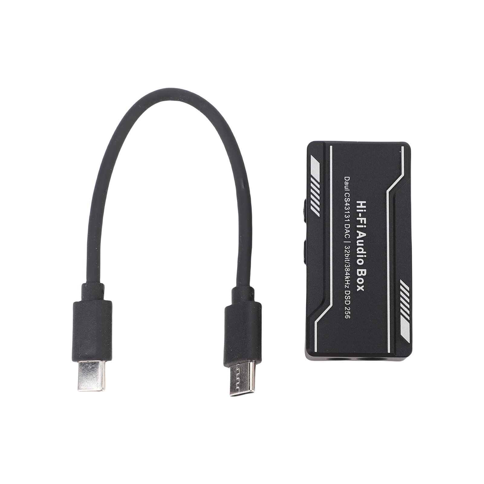 Портативный звуковой декодер-усилитель с высоким коэффициентом усиления, балансным выходом PCM 384 кГц, HiFi ЦАП для смартфонов, компьютеров и планшетов.