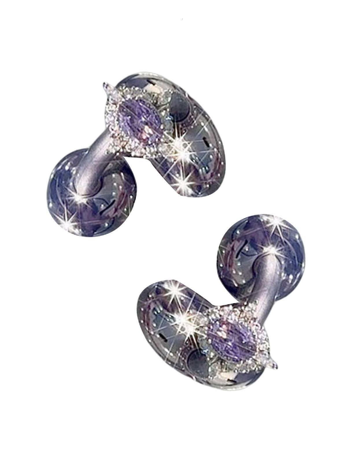 Настраиваемый наушник с открытым ухом HeadphoneCha-Ослепительный зажим из искусственных стразов, Съемные украшения для ушей своими руками