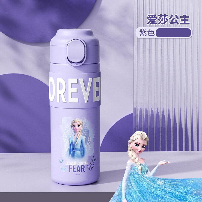 Умная изолированная кружка принцессы Эльзы Disney 316, пищевой пластик, бутылка для воды для студентов, дропшиппинг