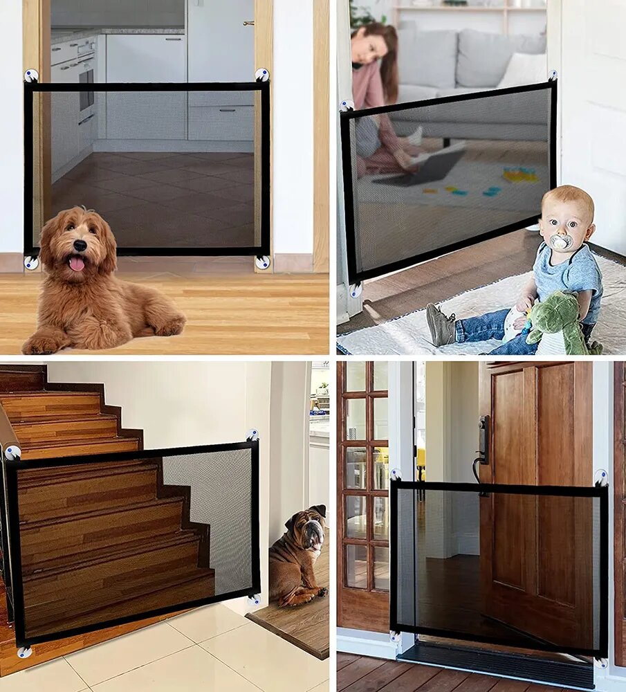 Ворота безопасности для детей. Сетка-перегородка Забор для домашних животных 110*78cm