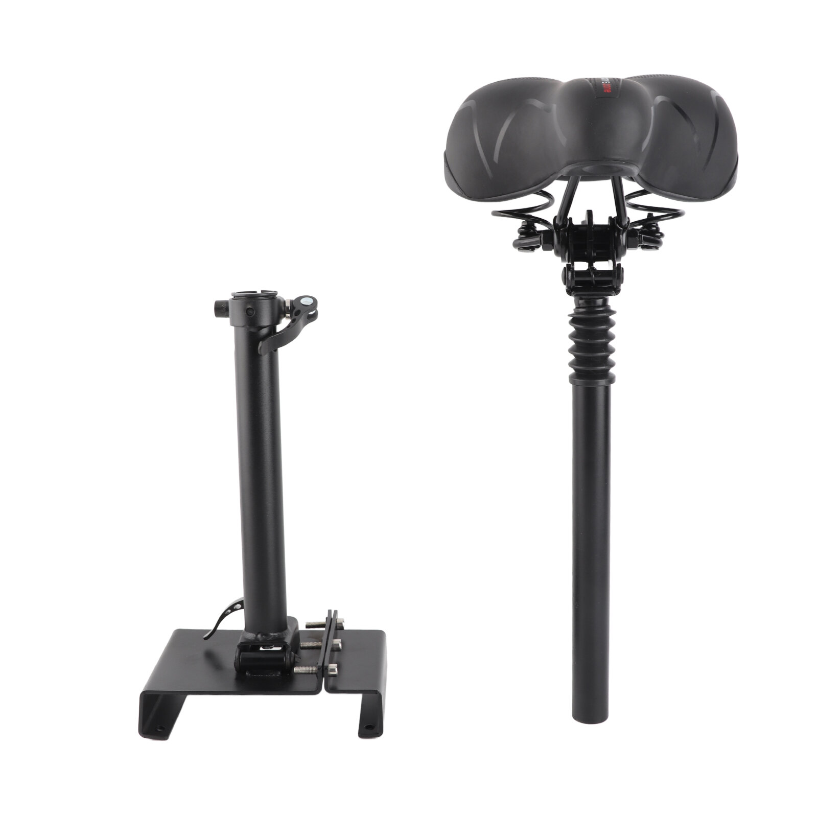 Седло для электросамоката, без отверстий, регулируемое, минималистичный дизайн.