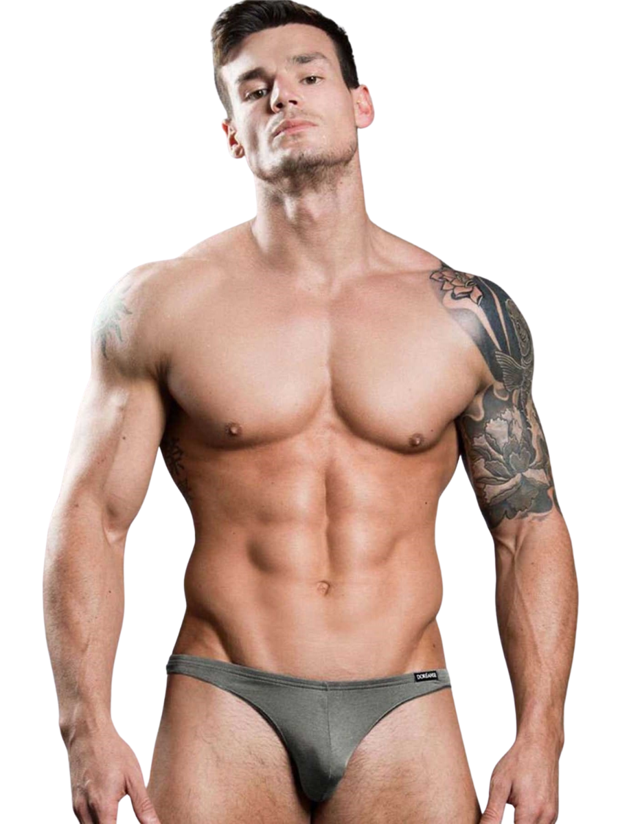 Мужские трусы тонги Doreanse темно-серые 1392 модал/хлопок/лайкра M (46)