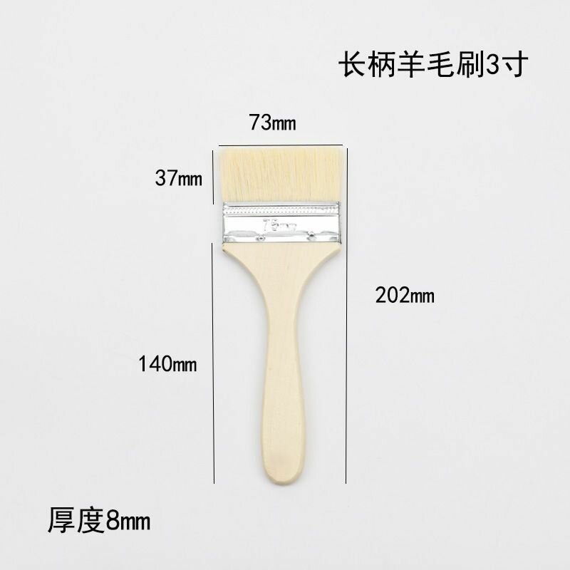 Щетка из пищевой шерсти для барбекю, масляная щетка для кухни, щетка для блинов, инструмент для масляного соуса, домашняя выпечка, устойчивая к высоким температурам, маленькая