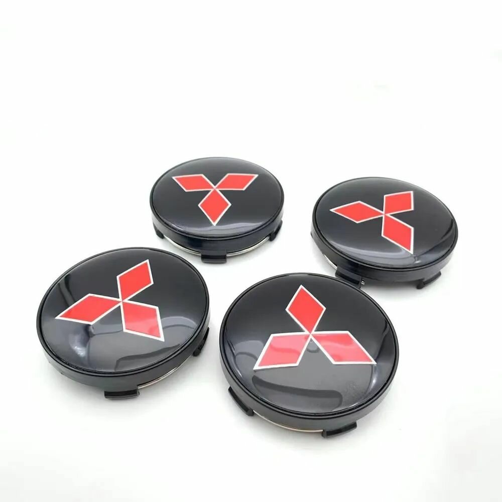 Пылезащитные колпаки для легкосплавных дисков Mitsubishi/Колпачки на диски Мицубиси 60/56/10, комплект из 4 штук диск Mitsubishi влезут.