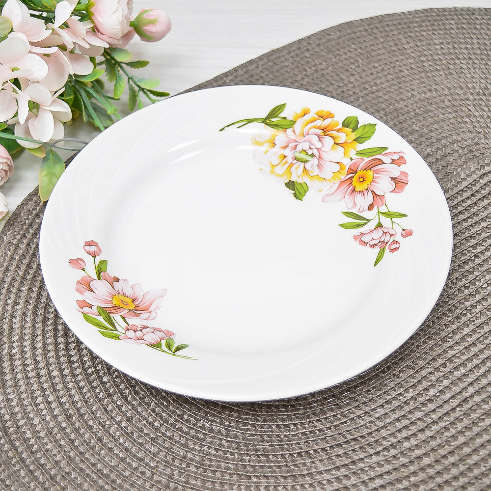 Тарелка 200мм мелкая форма Голубка Забава