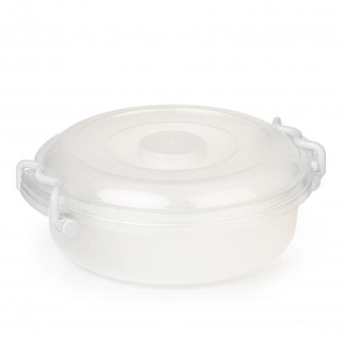 Контейнер 3Л С ручками круглый прозрачный 300*275*110 альтернатива