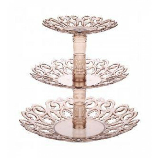 Фруктовница мелодия 3-Х ярусная тонированная альтернатива