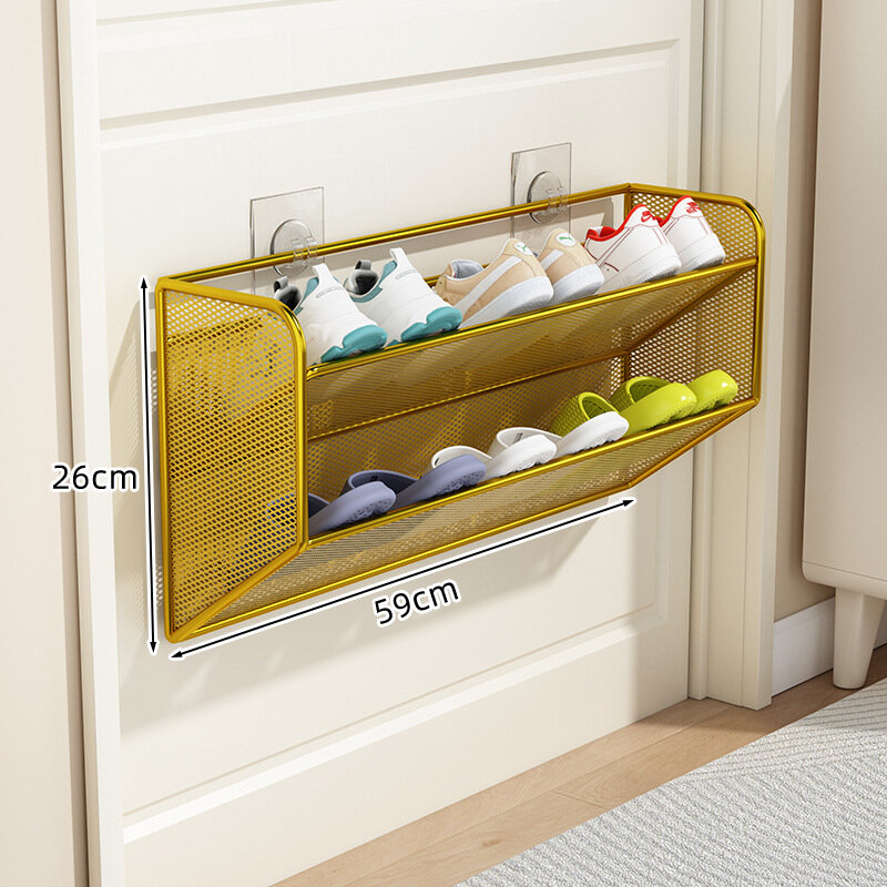 Входная обувная полка для дома, многоярусный обувной шкаф для дверного проема, решение для хранения в ванной, настенная маленькая обувная полка