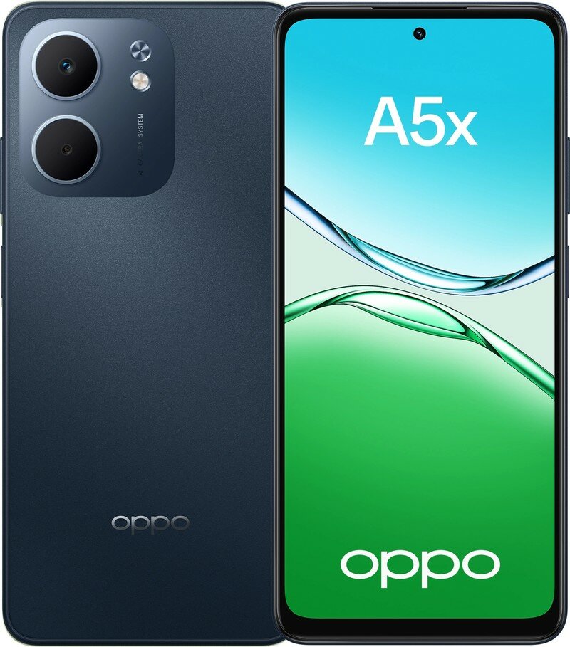 6.67" Смартфон OPPO A5x 4/128Gb, CPH2725, IPS, 90Гц, 6000мAч, сапфир