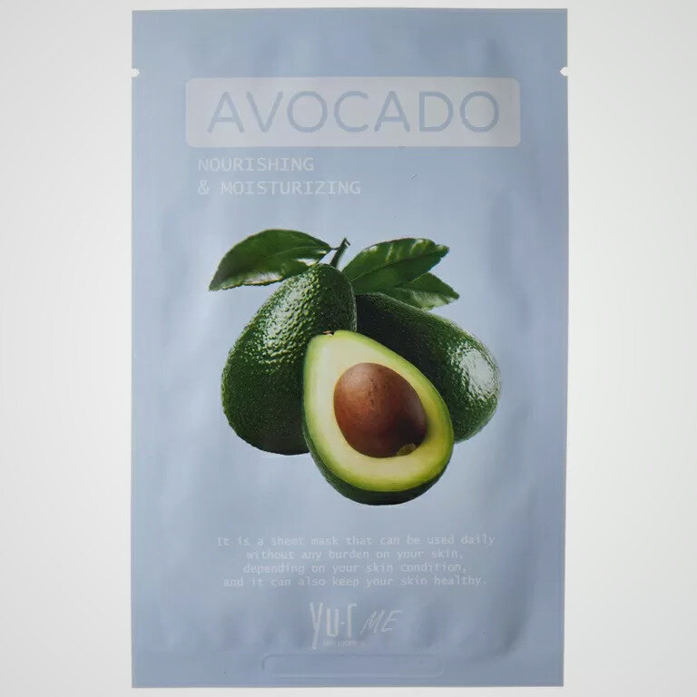 Тканевая маска для лица с экстрактом авокадо Yu.R Me Avocado Sheet Mask Маска 25 мл
