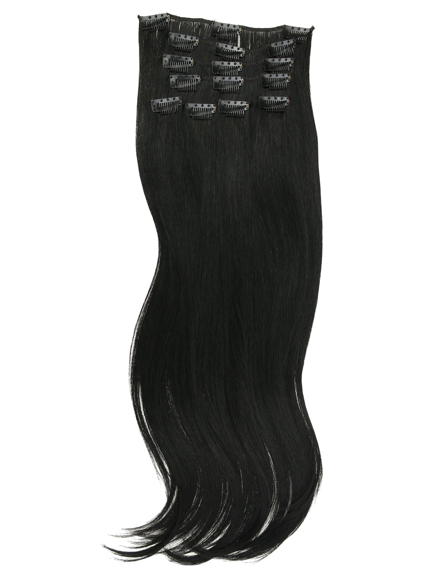 Пряди на заколках-клипсах CLIP 3 темный шатен