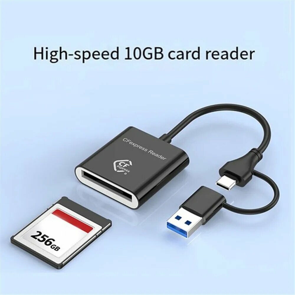 Высокоскоростной картридер USB 3.2 CFexpress Type B с передачей данных 10 Гбит/с для зеркальных фотокамер