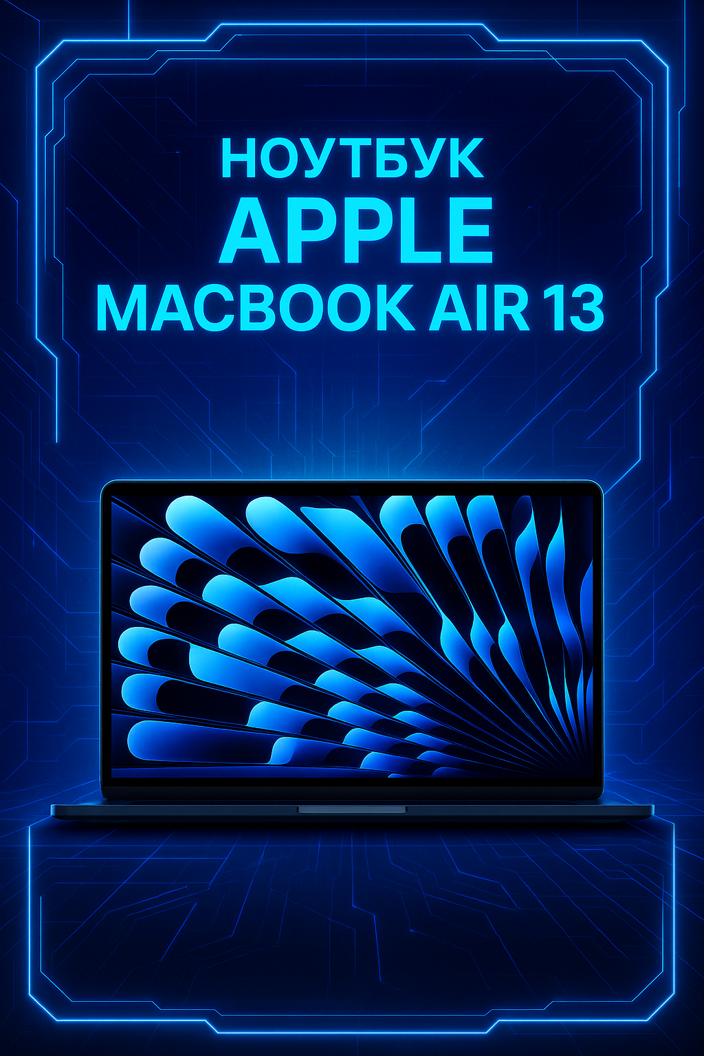 Ноутбук Apple MacBook Air 13 (M4, 10C CPU/10C GPU, 2025), 16 ГБ, 512 ГБ SSD, Midnight (темная ночь)
