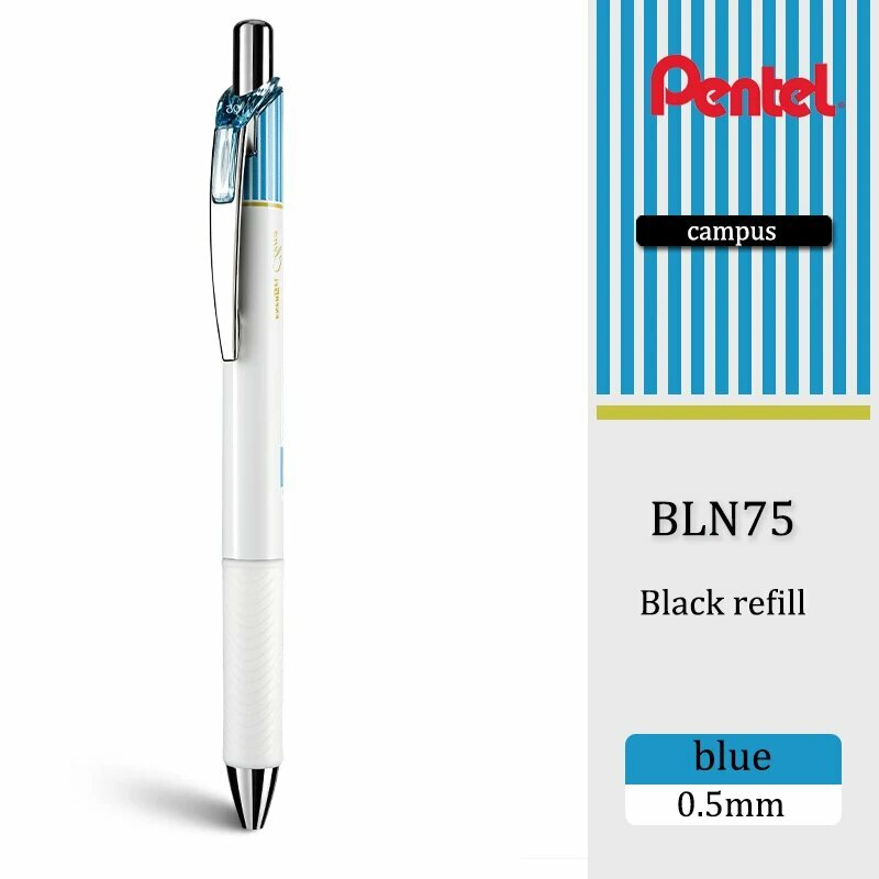 Гелевая ручка Pentel BLN75 ENERGEL 0,5 мм Blue rod black core