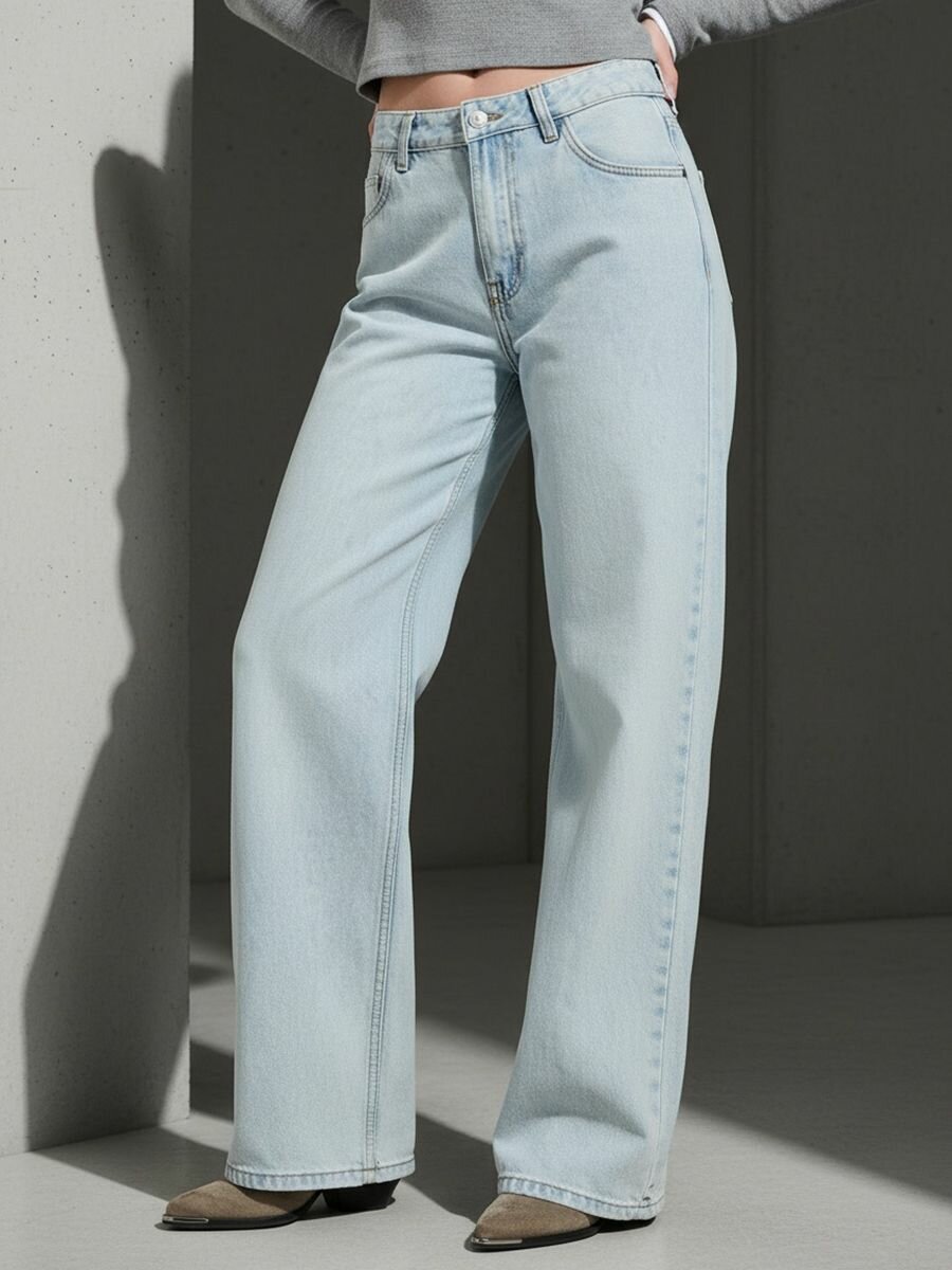 Джинсы широкие 