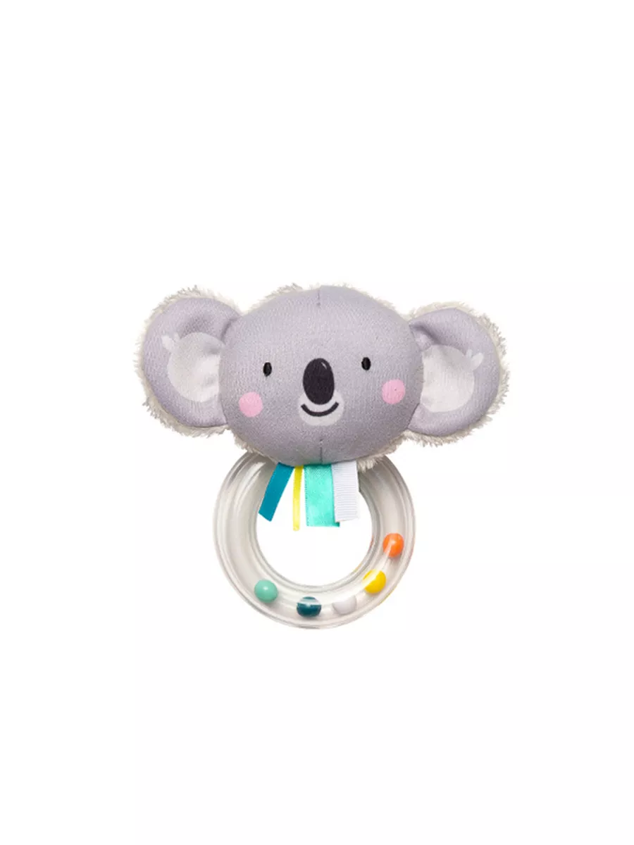 Развивающая погремушка Taf Toys "Коала", текстиль, звук, серая