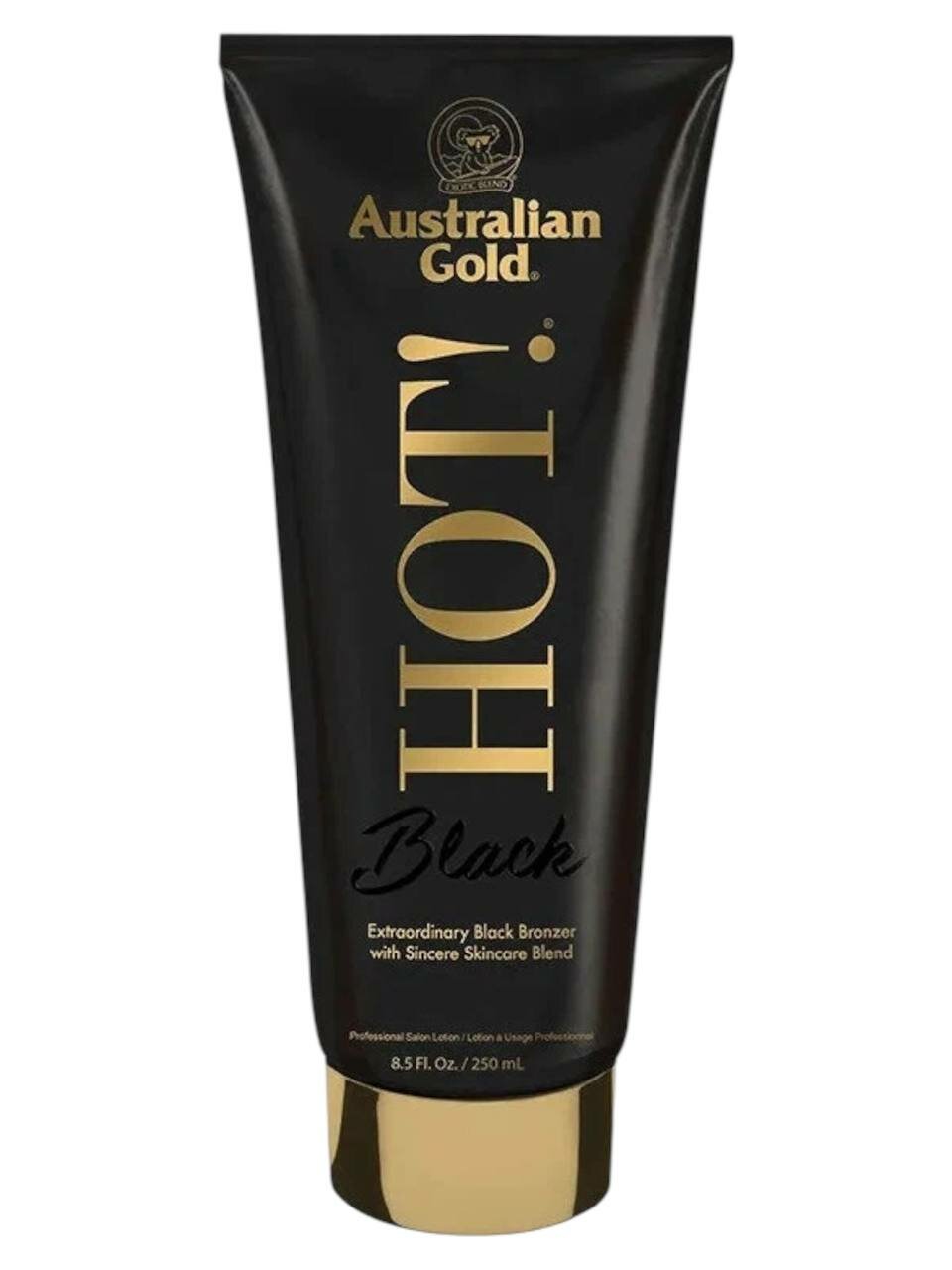 Крем для загара Australian Gold Hot! Black, Extraordinary Black Bronzer, увлажняющий, 250мл