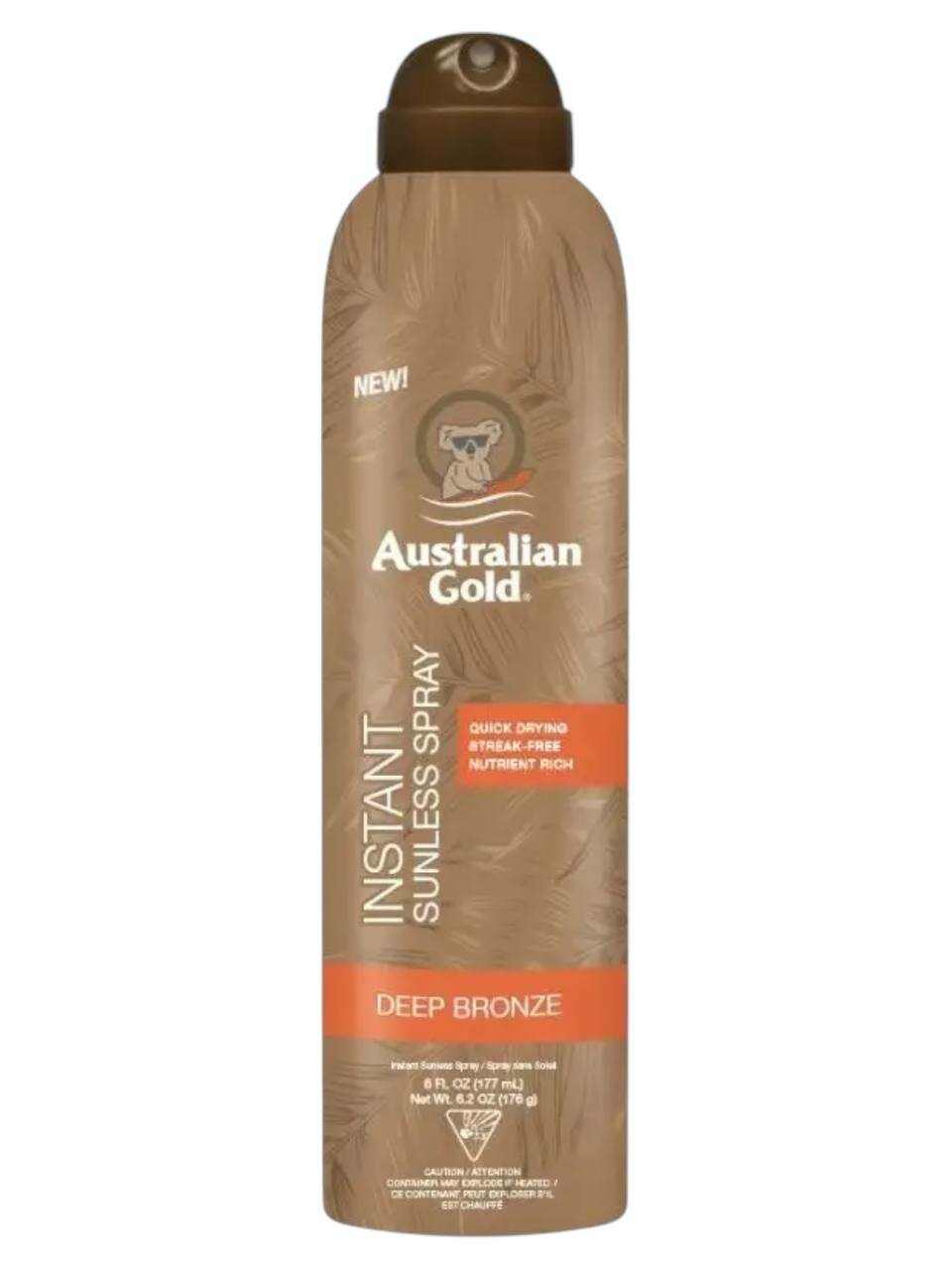 Спрей-автозагар Australian Gold INSTANT SUNLESS SPRAY для тела, 177 мл