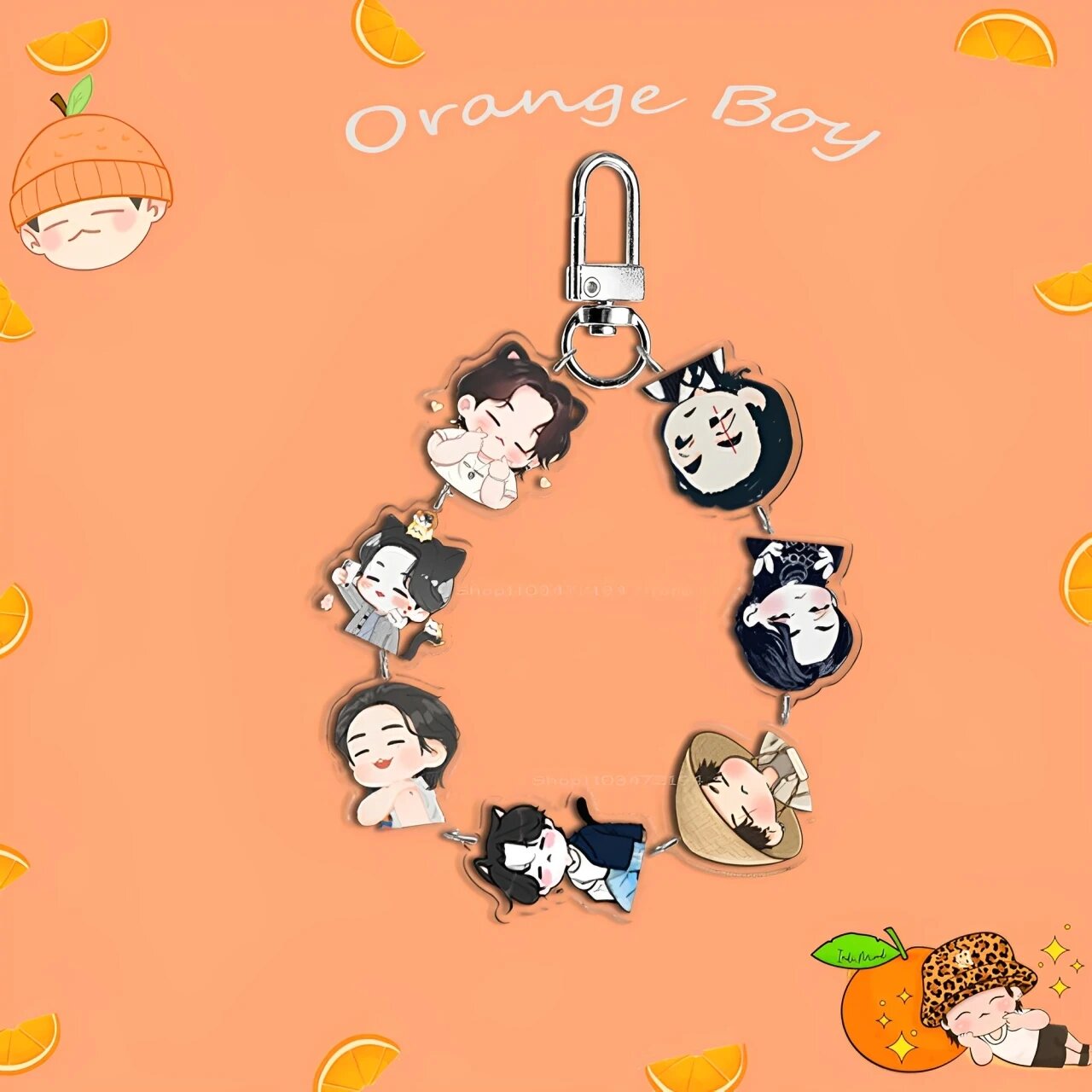 Брелок Kpop Orange Boy, акрил, цвет KC-BT119-8