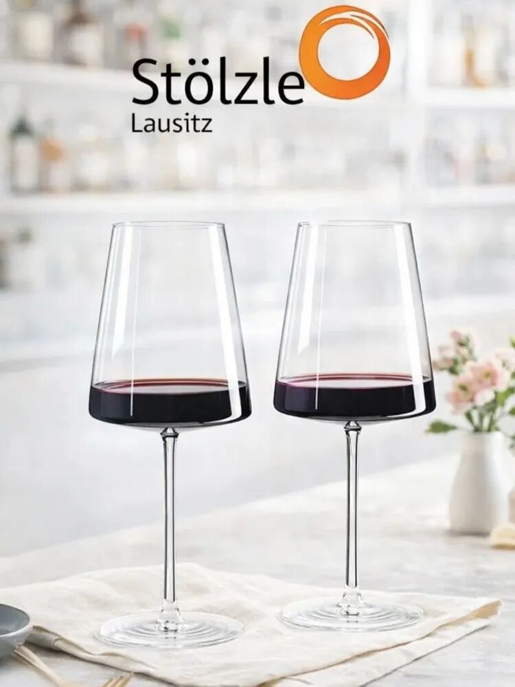 Набор винных бокалов STOLZLE "Power" 2 шт, 400 мл. Коробка подходит для подарка, хрустальное стекло. Германия