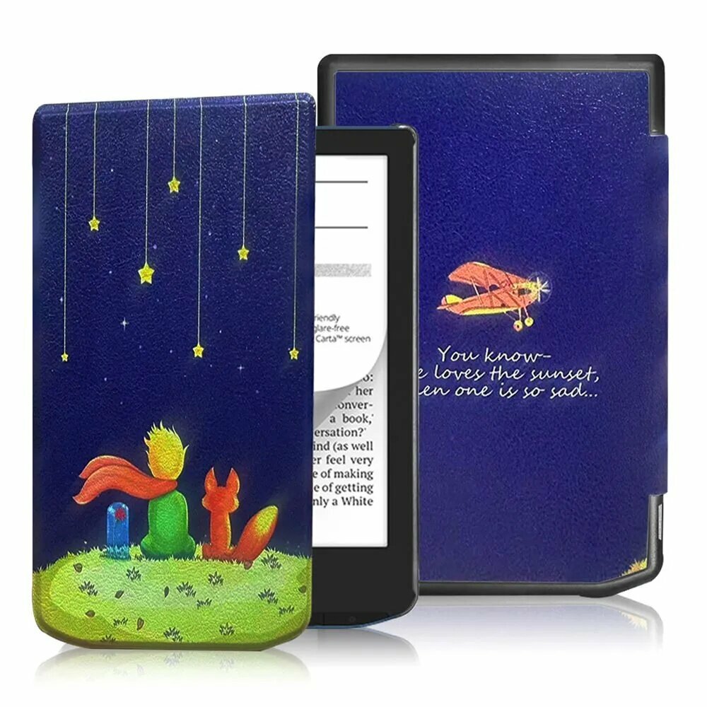 Чехол с ремешком для руки для Pocketbook Verse Pro Color (модель PB634K3)