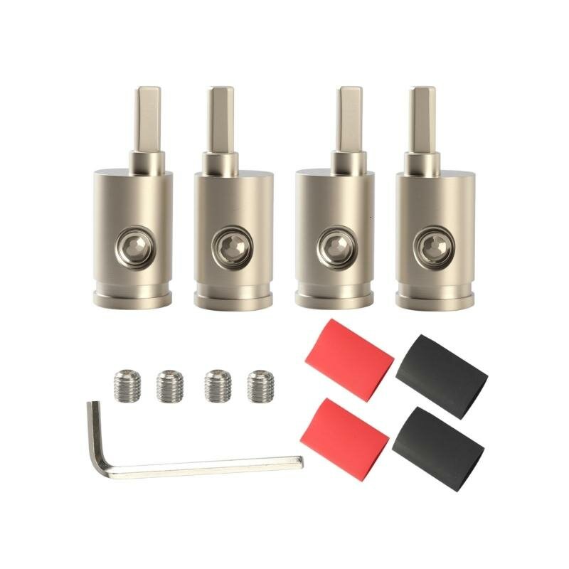 Автомобильные силовые клеммы, 2 пары, От 4GA до 8GA