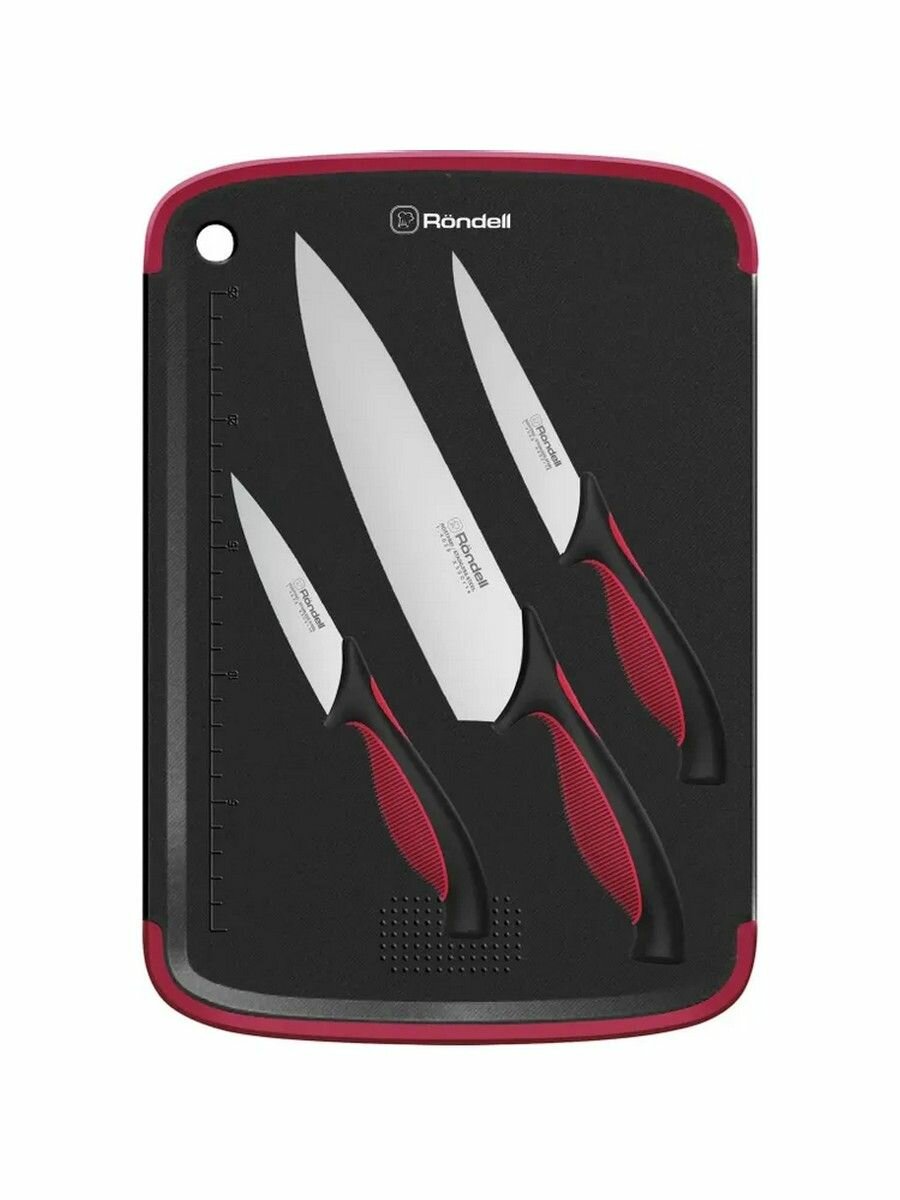 Набор кухонных ножей Rondell Arsenale RD-1891 Black/Red