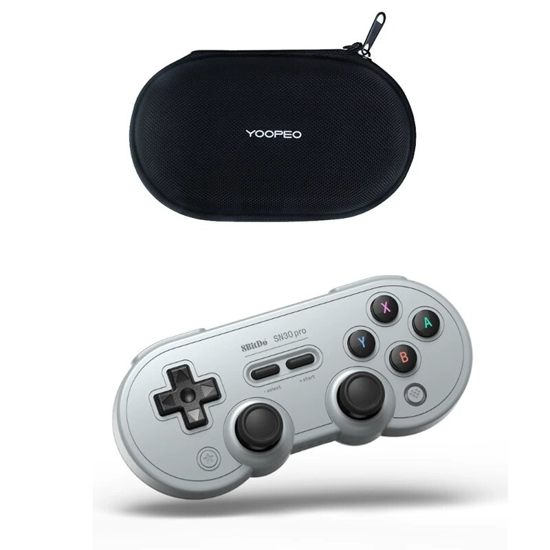 Eighting SN30Pro Серая версия Bluetooth-контроллер с чехлом для Nintendo Switch, Steam Deck, ПК