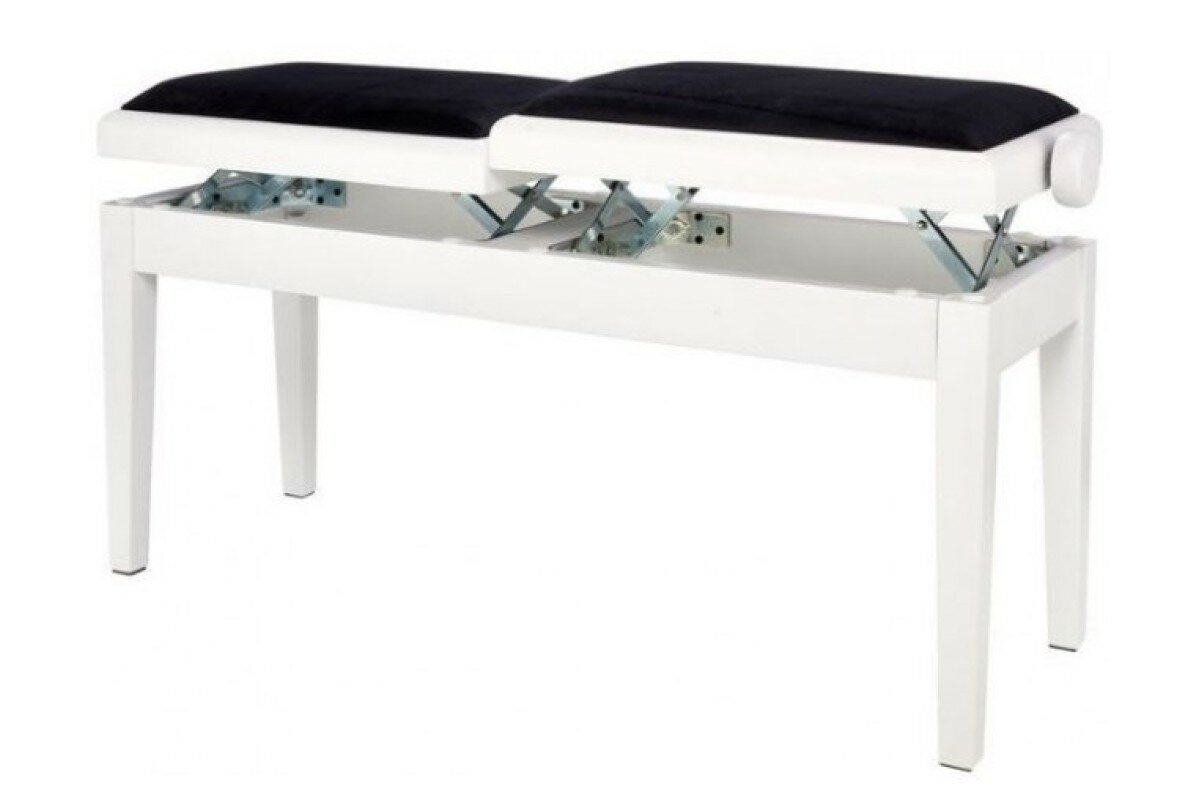 GEWA Piano bench Deluxe Double White matt банкетка для пианино двойная