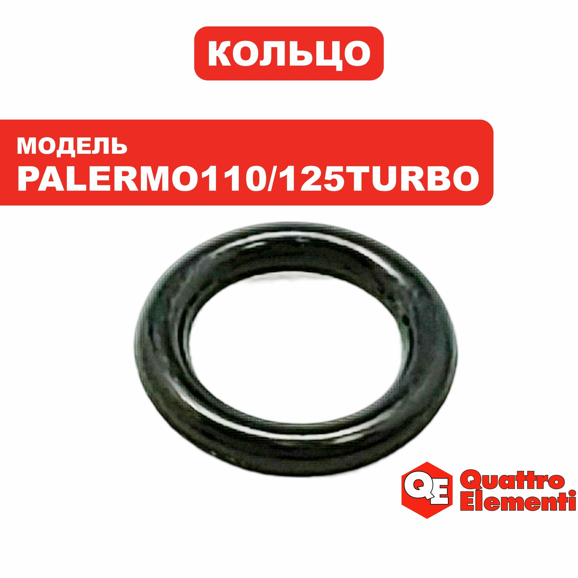 Кольцо уплотнительное для минимойки QUATTRO ELEMENTI PALERMO110/125Turbo диаметр 12мм