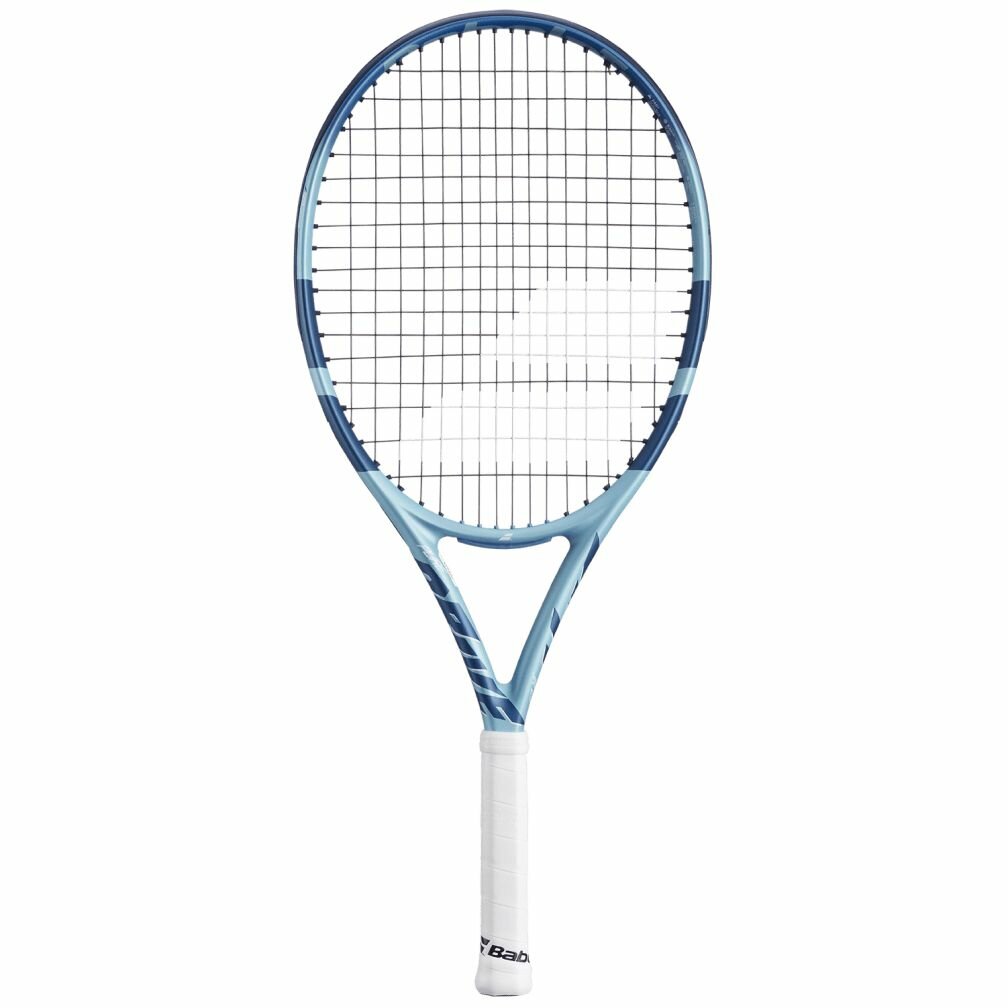 Детская теннисная ракетка Babolat Pure Drive Junior 25 (2025), с натяжкой (ручка 000). Светло-синий