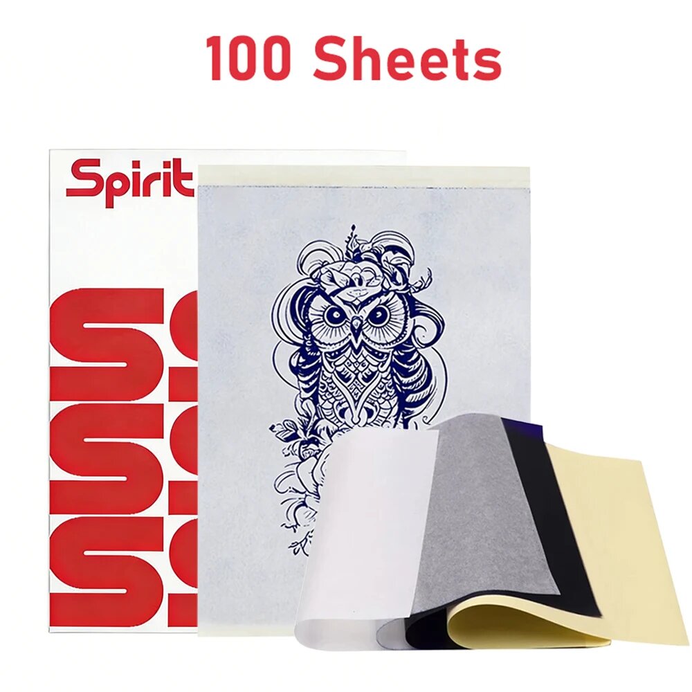 Термобумага для тату-трафаретов Spirit 100pcs А4