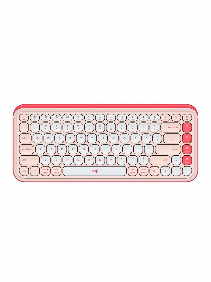 Logitech POP ICON KEYS Wireless Keyboard-Pink беспроводная клавиатура, английская раскладка, розовая