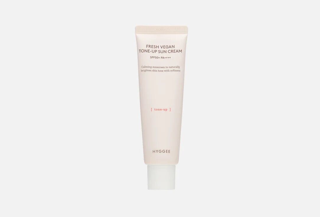 HYGGEE Fresh vegan tone-up sun cream Тонирующий солнцезащитный крем для лица SPF 50+ PA++++ 50мл