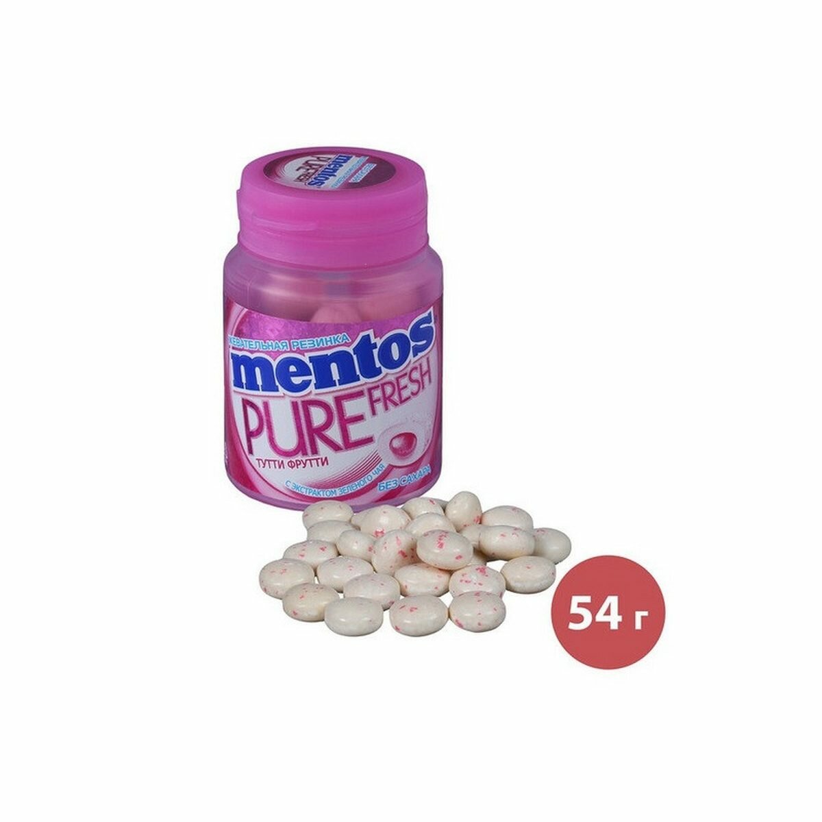 Жевательная резинка Mentos Pure Fresh Тутти-фрутти 54г, 6шт.