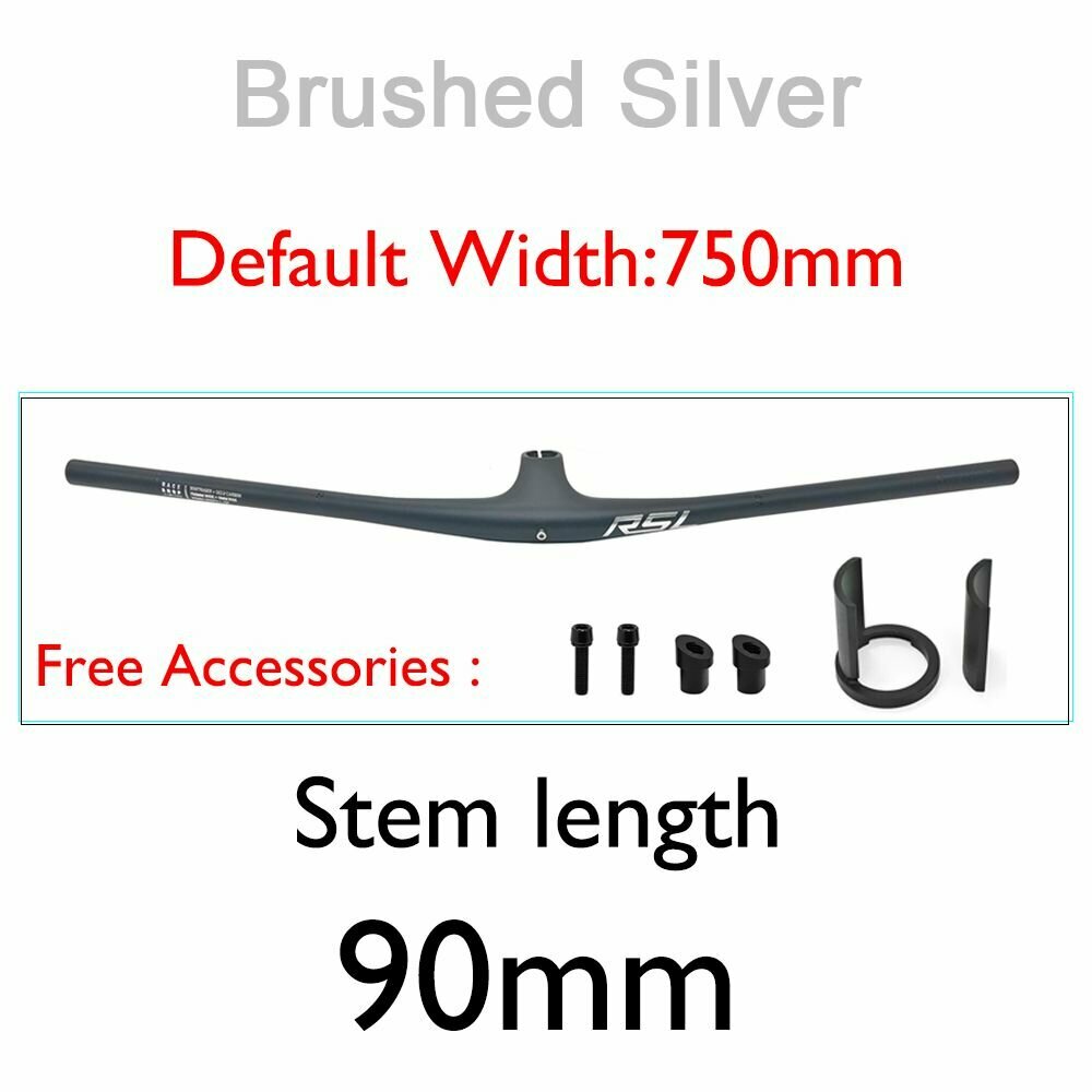 RSL -13 градусов Интегрированный руль MTB XC Cockpit Carbon T1000 Ширина 750/800 мм