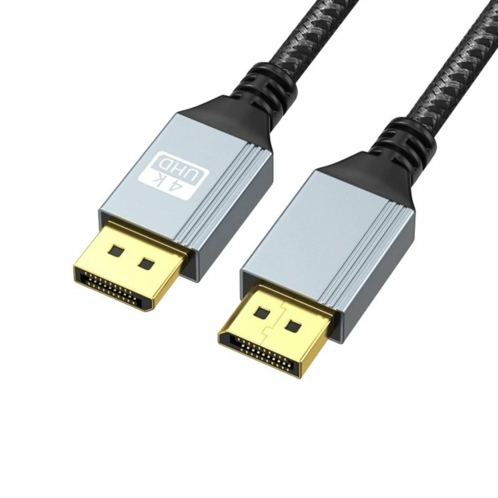 Кабель DisplayPort 4K 60Hz 2K 144Hz для компьютеров, 1m - Прямой стиль