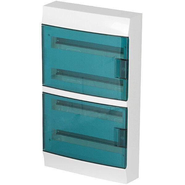 Бокс Mistral41 навесной 72 модуля зеленая дверь IP41 без клеммника АВВ 1SPE007717F1120