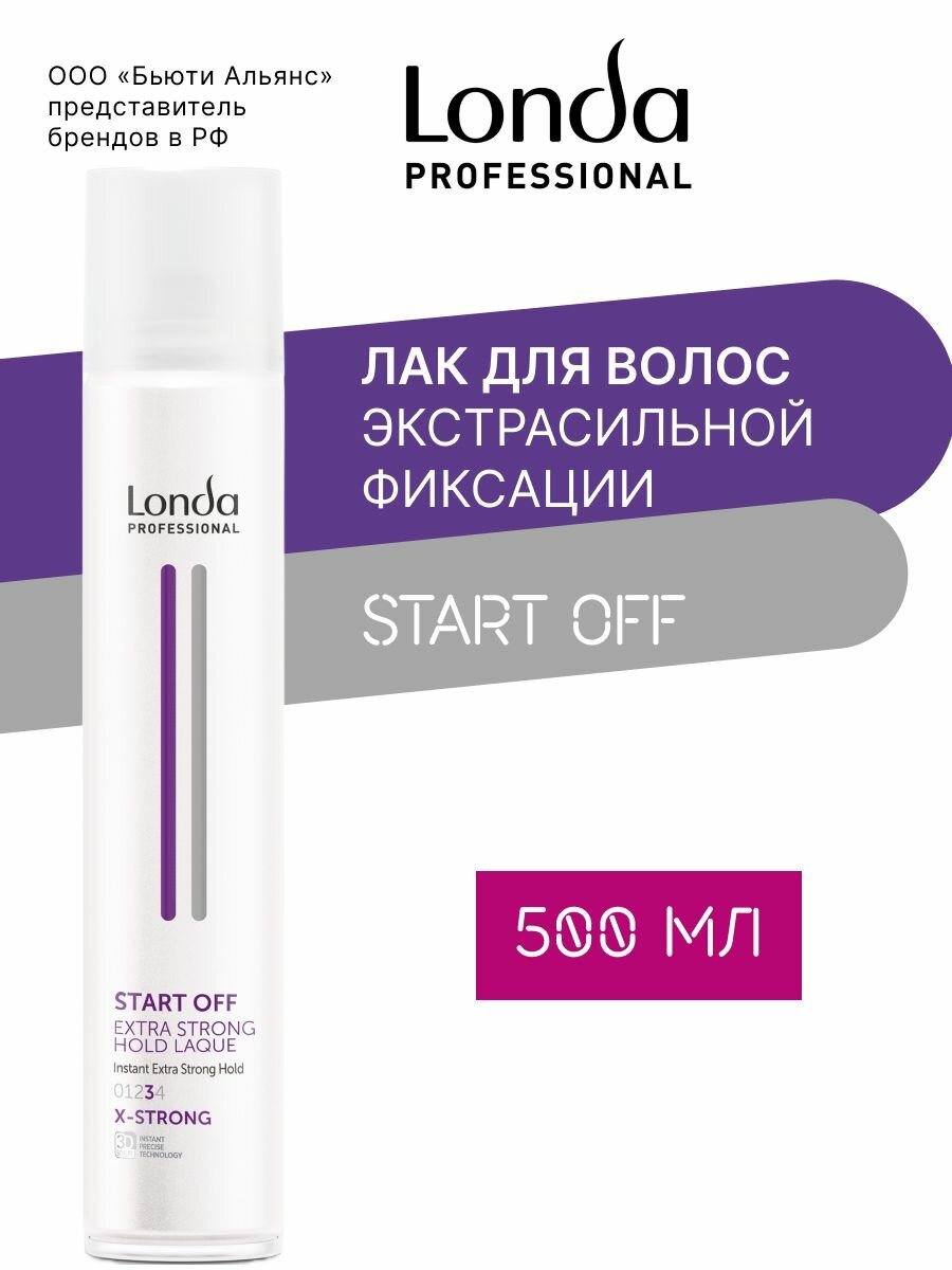 Лак для волос экстрасильной фиксации START OFF, 500мл