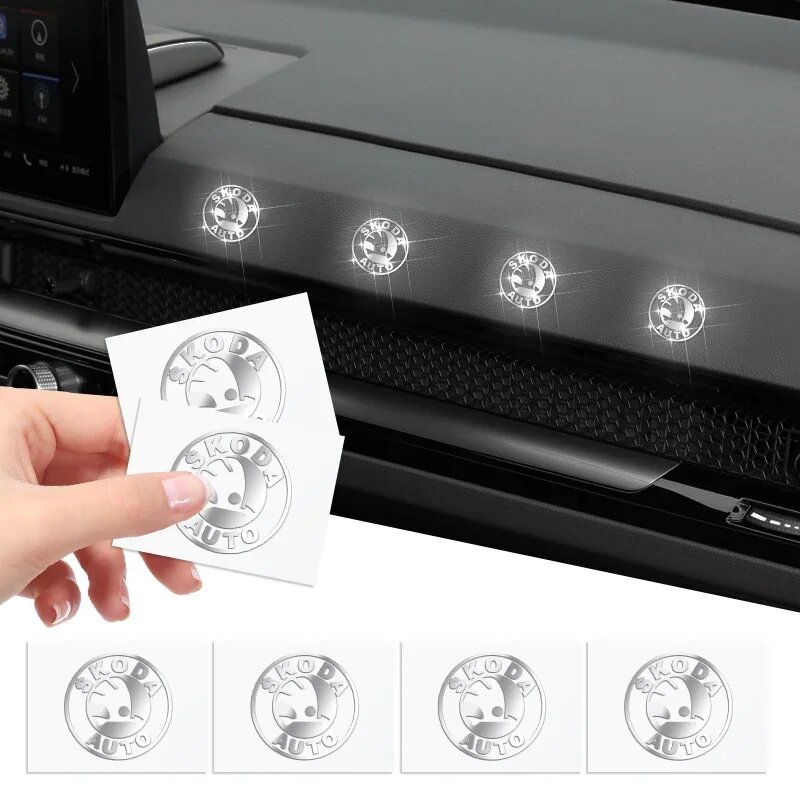 3D наклейки на авто Skoda Octavia Fabia Rapid Yeti Superb
