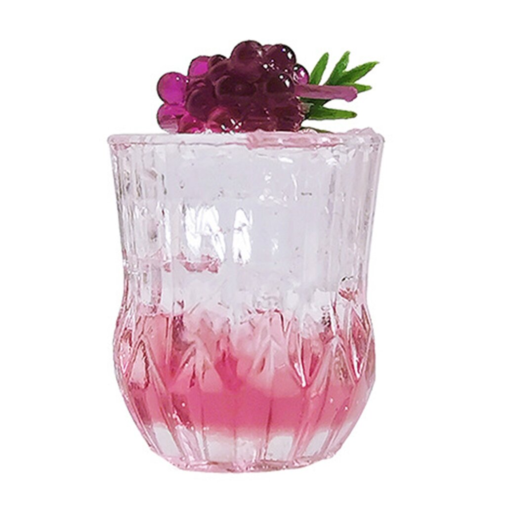 Кукольные Домики Миниатюрный Набор Игрушек Для Сока 6 Микс Латте Арт Крошечные Аксессуары для Напитков для Коллекционера и Украшения дома