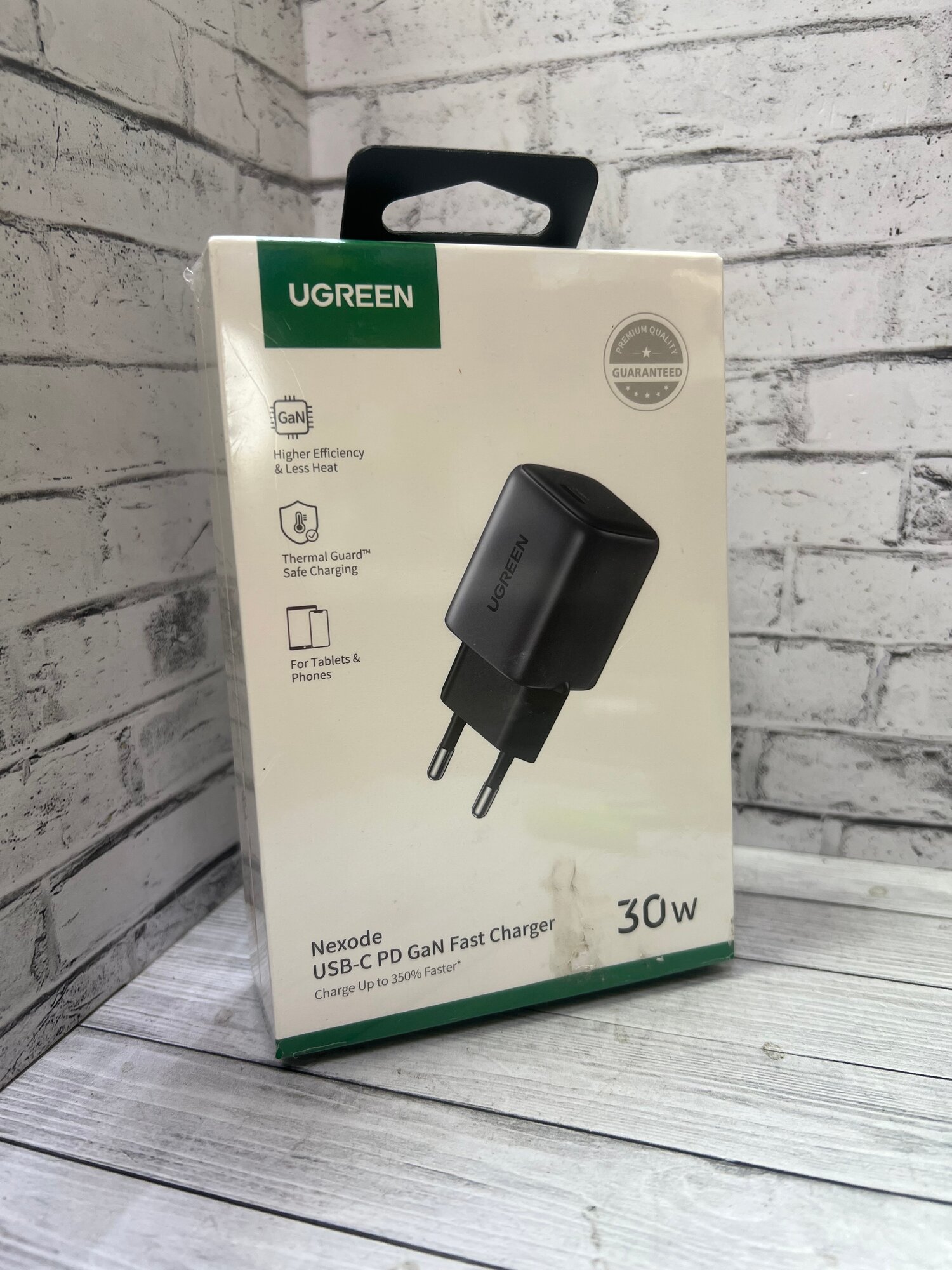 Сетевое зарядное устройство Ugreen CD319 (90666), 30 Вт, темно-серый